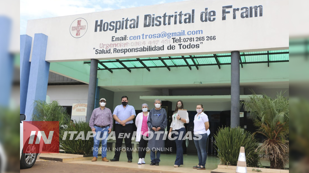FRAM RECIBE EQUIPAMIENTO PARA EL HOSPITAL DISTRITAL – Itapúa Noticias