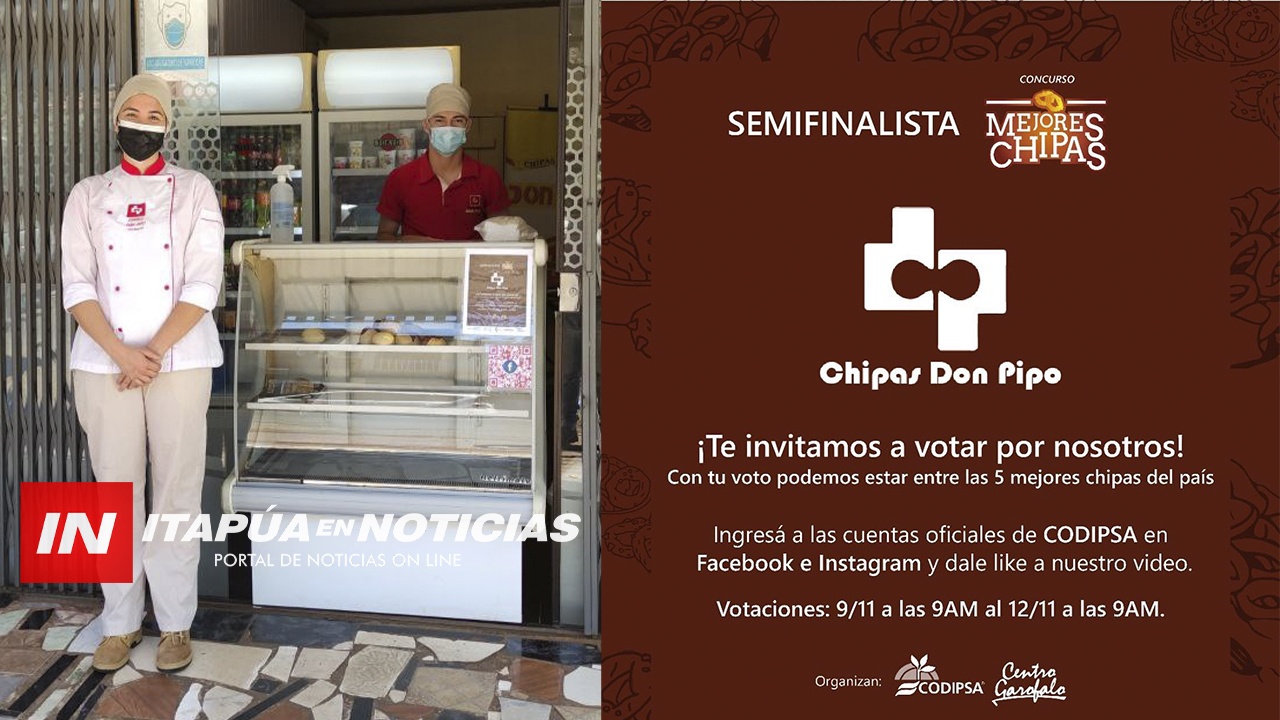 YA PODÉS VOTAR POR CHIPAS DON PIPO EN EL CONCURSO POR LA MEJOR CHIPA ...