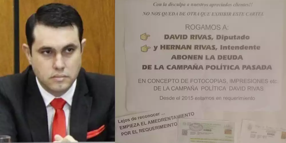 ESCRACHAN A DIPUTADO HERNÁN DAVID RIVAS PARA QUE PAGUE UNA DEUDA DEL ...