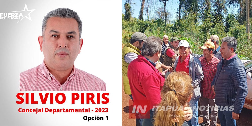 SILVIO PIRIS TRABAJA PARA SEGUIR REPRESENTANDO EN LA JUNTA DEPARTAMENTAL - Itapúa Noticias