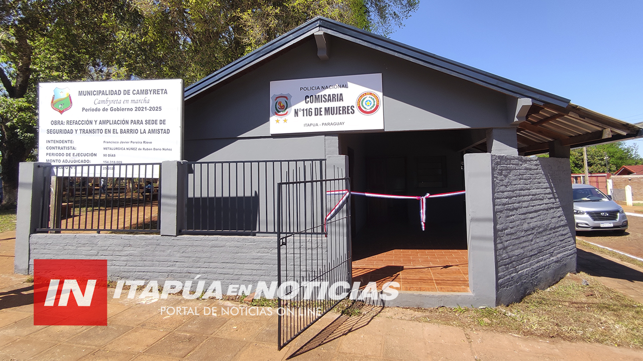 Itapúa Tiene La Primera Comisaría De Mujeres En El Distrito De