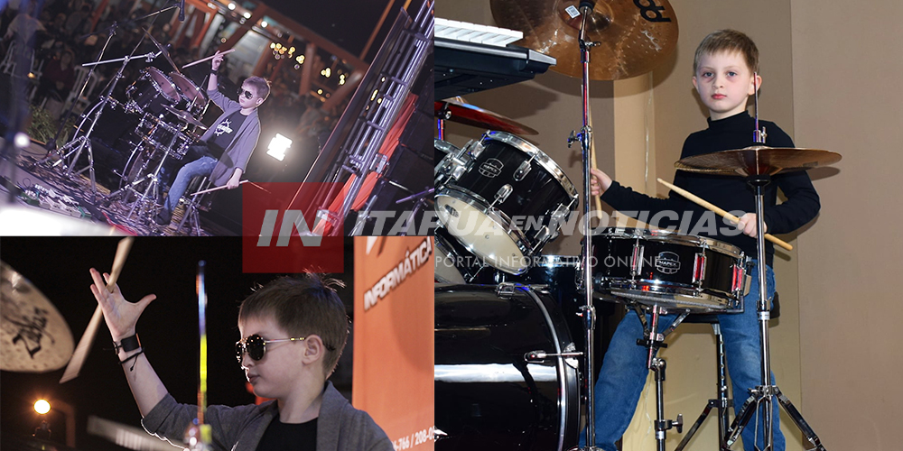 NIÑO BATERISTA SORPRENDE CON SU TALENTO - Itapúa Noticias