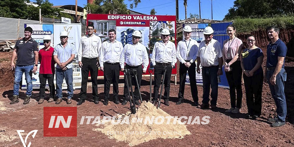 SE REALIZÓ PALADA INICIAL DEL EDIFICIO “VALESKA” EN EL ENCARNACIÓN – Itapúa Noticias