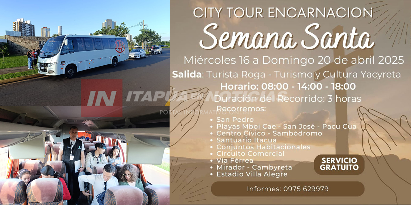 YA COMENZARON LOS RECORRIDOS DE CITY TOUR EN ENCARNACIÓN – Itapúa Noticias